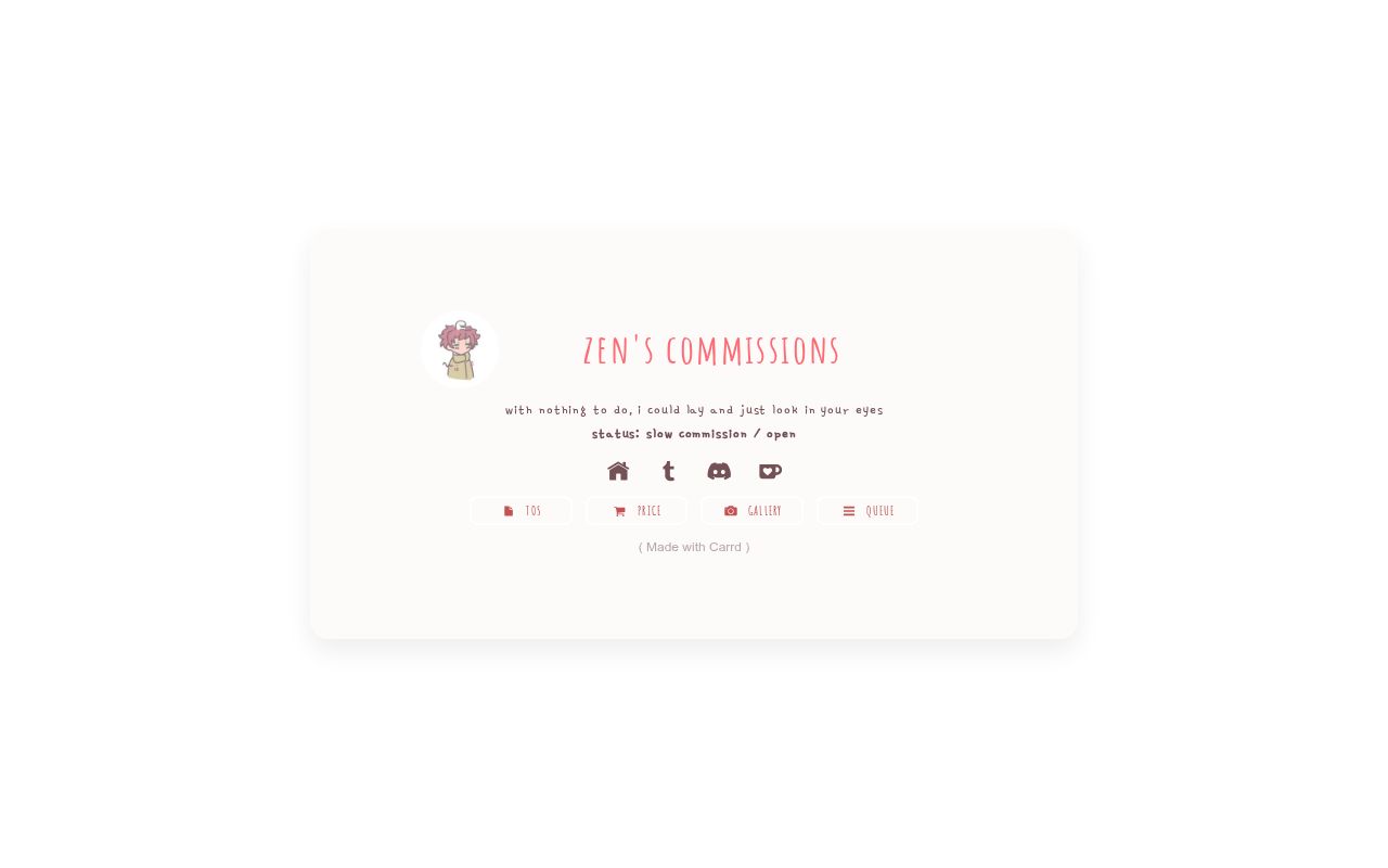 zen's commissions